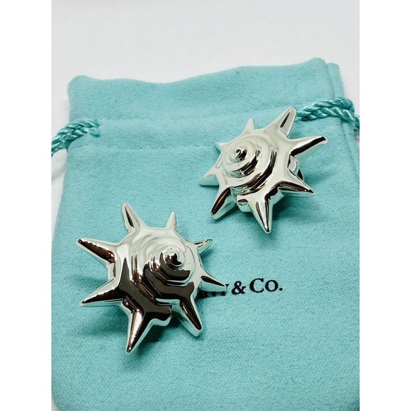 Tiffany & Co. | Jewelry | Tiffany Co Rare Silver Sun Star Seashell ...